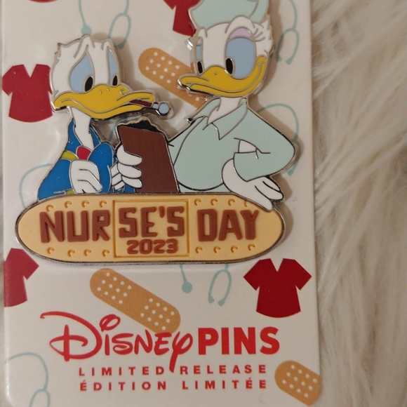 Disney | Accessories | Firm Nwt Disney 223 Nurses Day Pin Donald And ...
